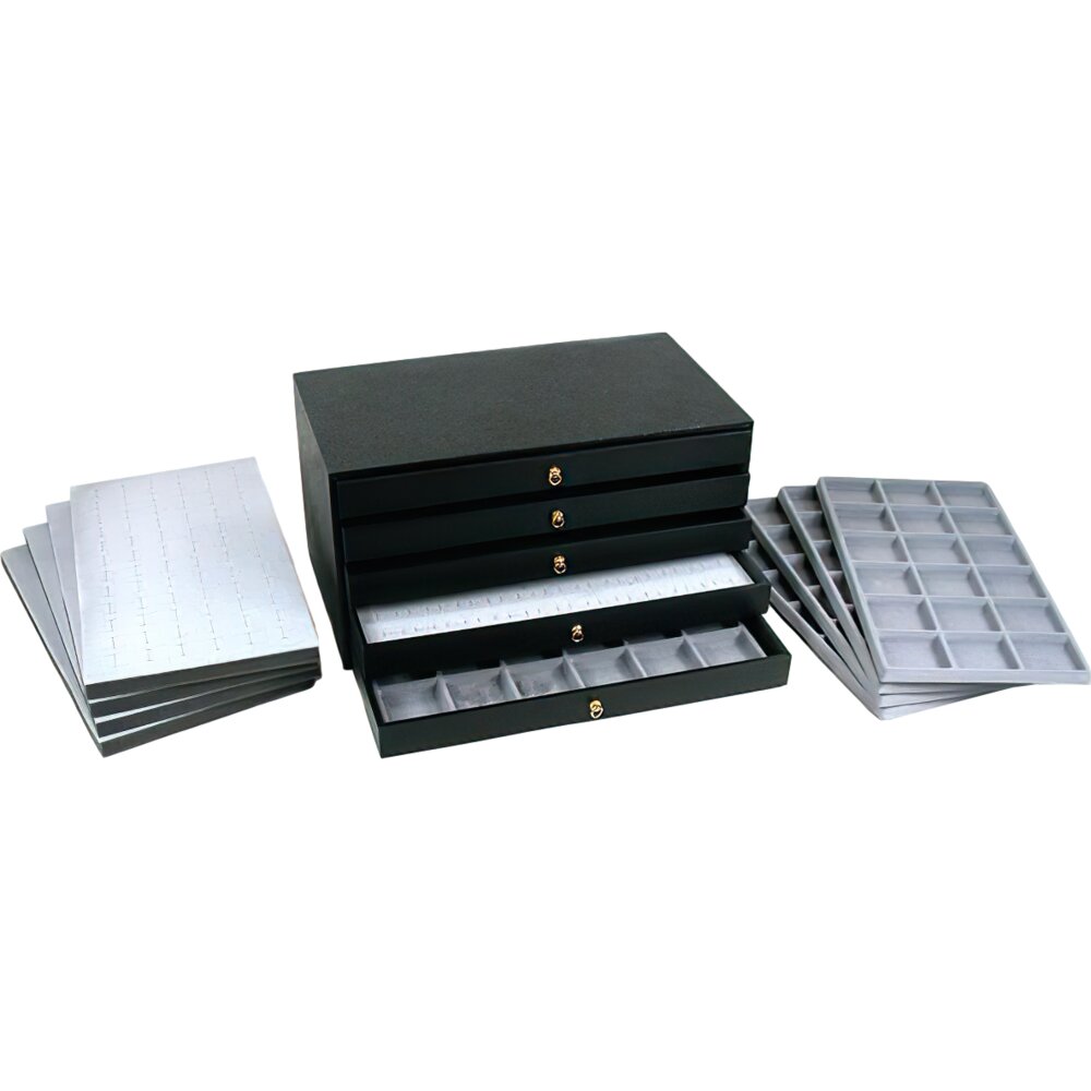 10 Grey Ring Pocket Watch Jewelry Tray & Display Case | Michaels