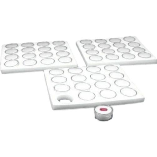 48 Gem Jars Gemstone Tray Showcase Travel Display White | Michaels