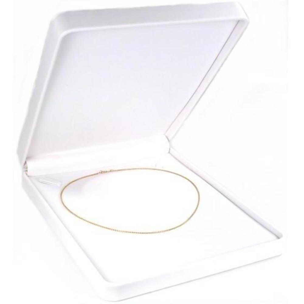 Necklace Display Box White Leather Jewelry Chain Unit | Michaels