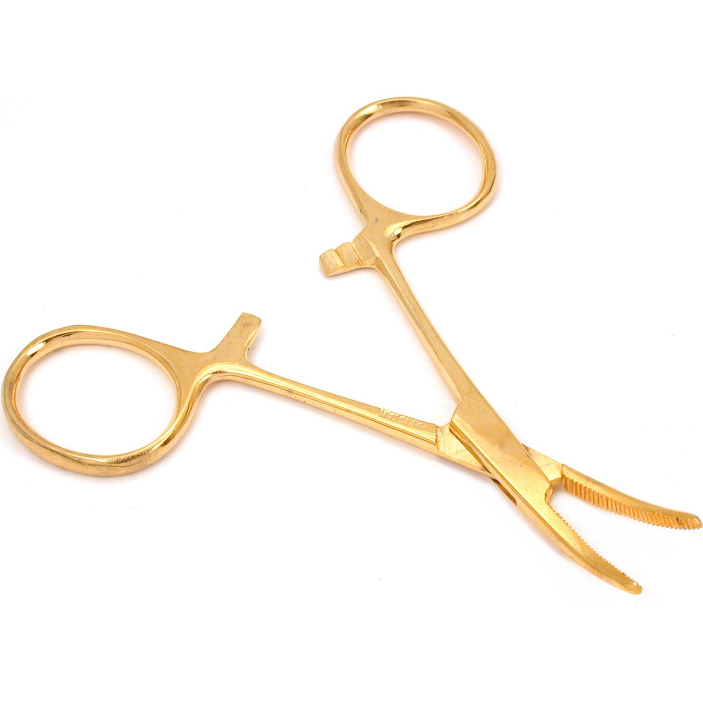 Gold Plated Curved Forceps Locking Fishing Hemostat | Michaels