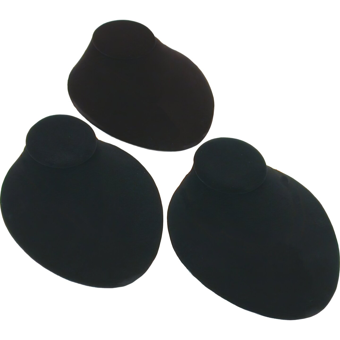 3Pc Black Velvet Jewelry Display Bust Chain Necklace 8" | Michaels