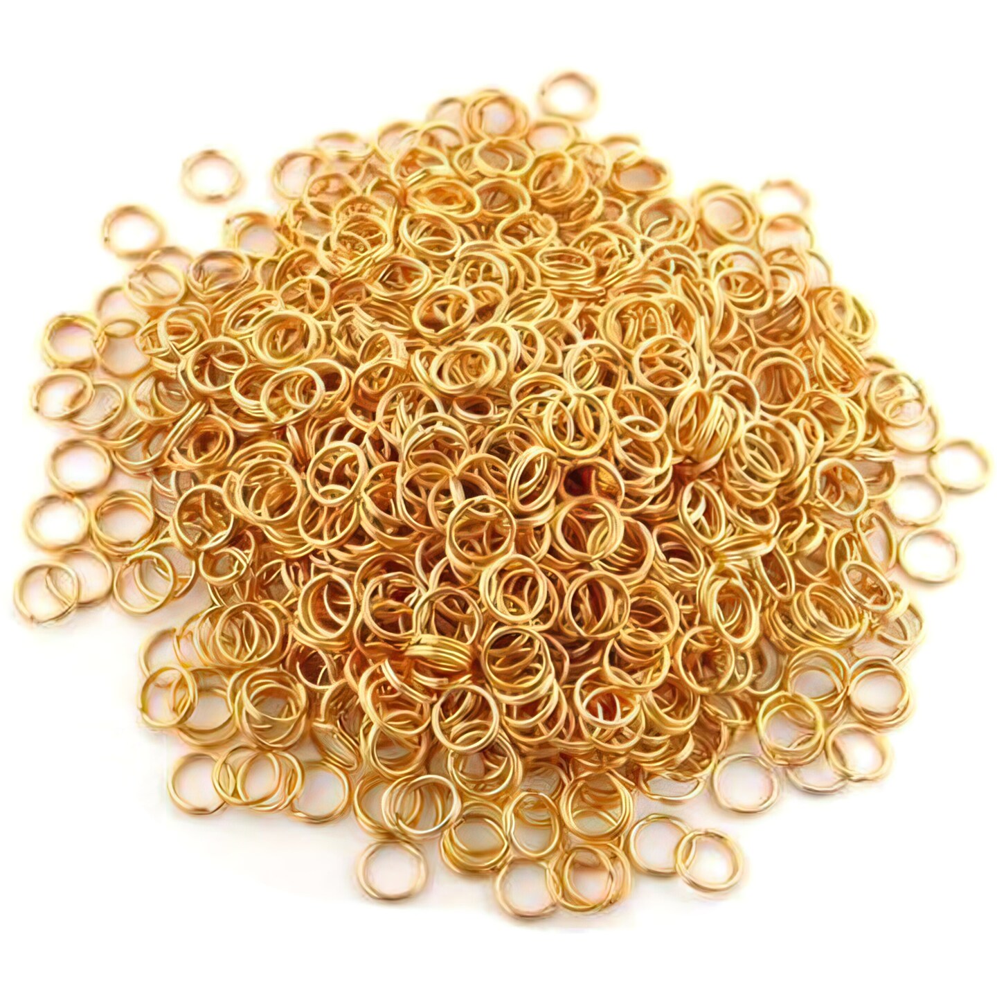 1000 Gold Plated Split Ring Jewelry Chain Parts 9mm | Michaels