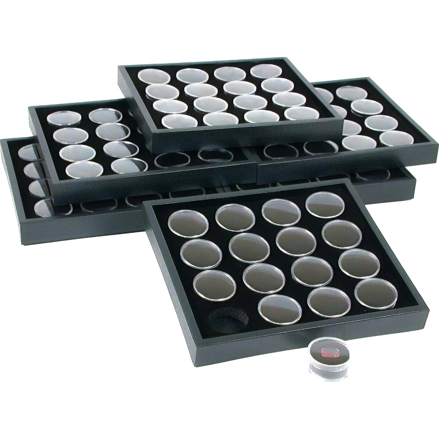 6 16 Black Gem Jars Display & Stackable Tray | Michaels