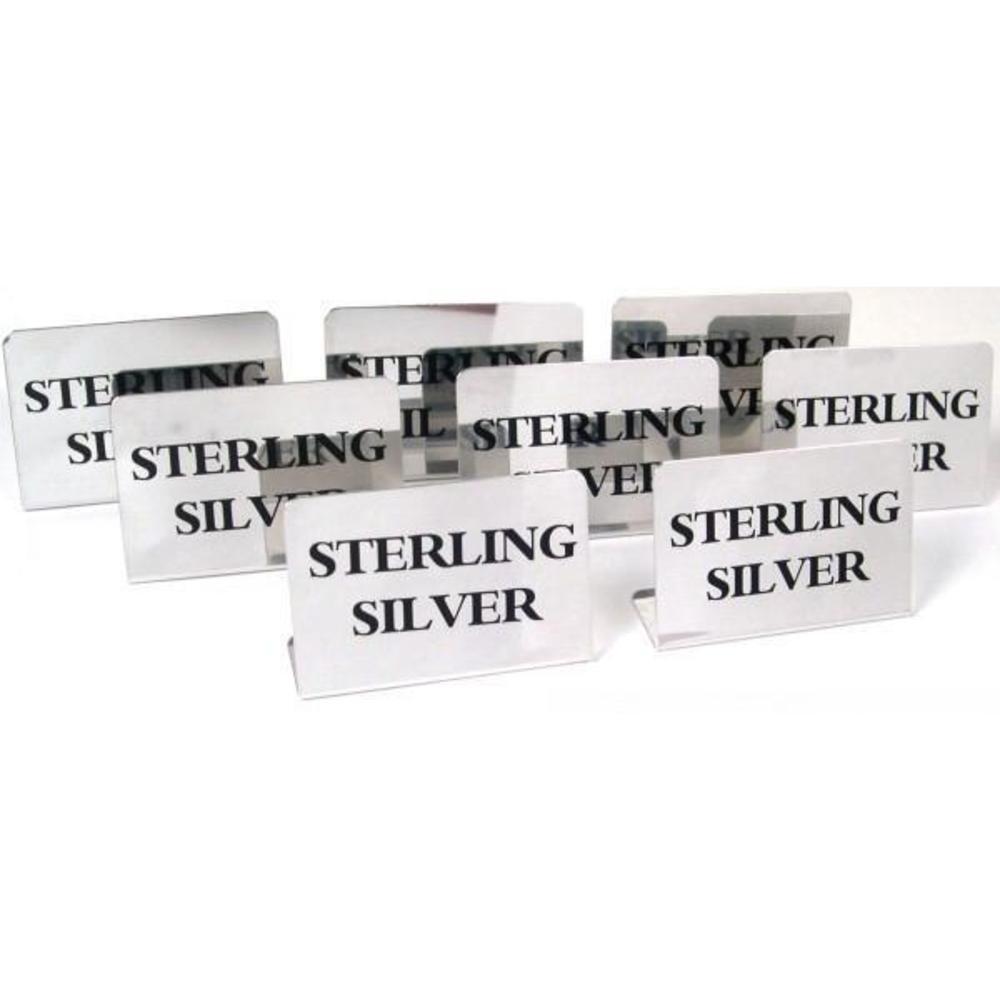8 Display Signs Sterling Silver Showcase Jewelry | Michaels