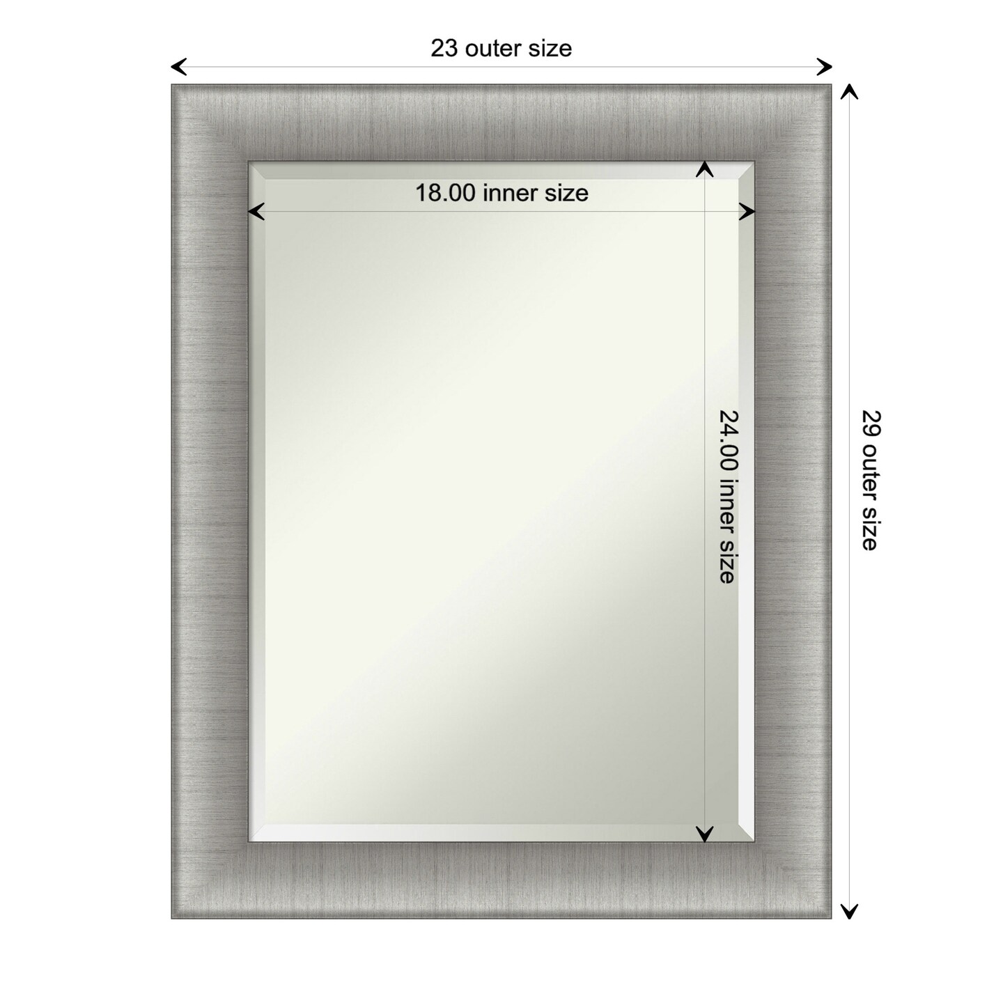 Beveled Bathroom Wall Mirror, Elegant Brushed Frame | Michaels