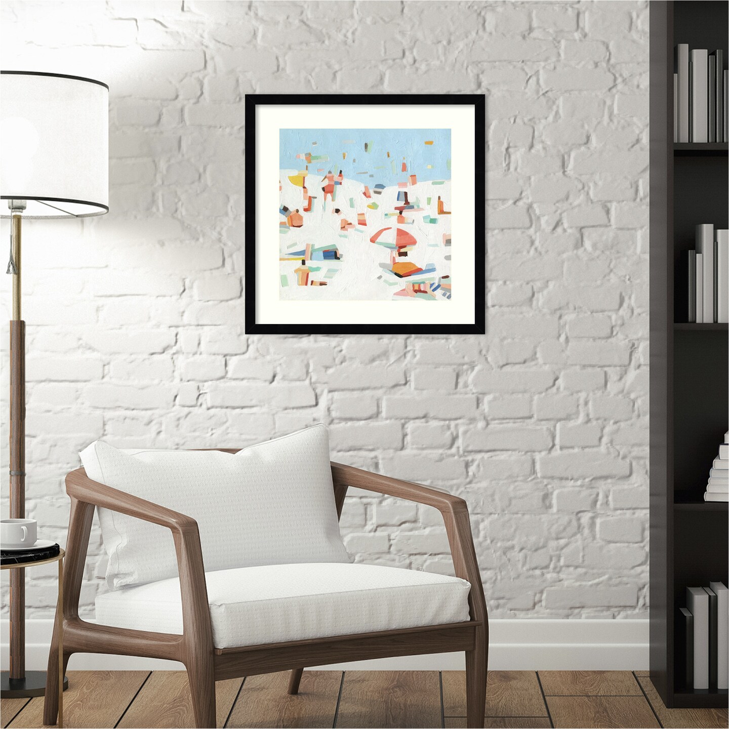 Summer Confetti III by Emma Scarvey Wood Framed Wall Art Print | Framed ...