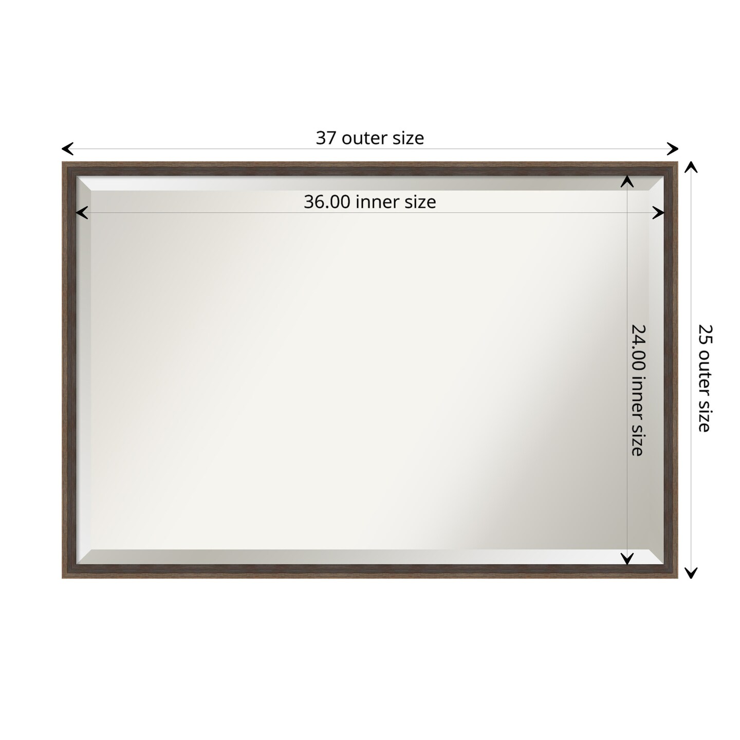 Beveled Wood Bathroom Wall Mirror, Hardwood Wedge Frame | Michaels