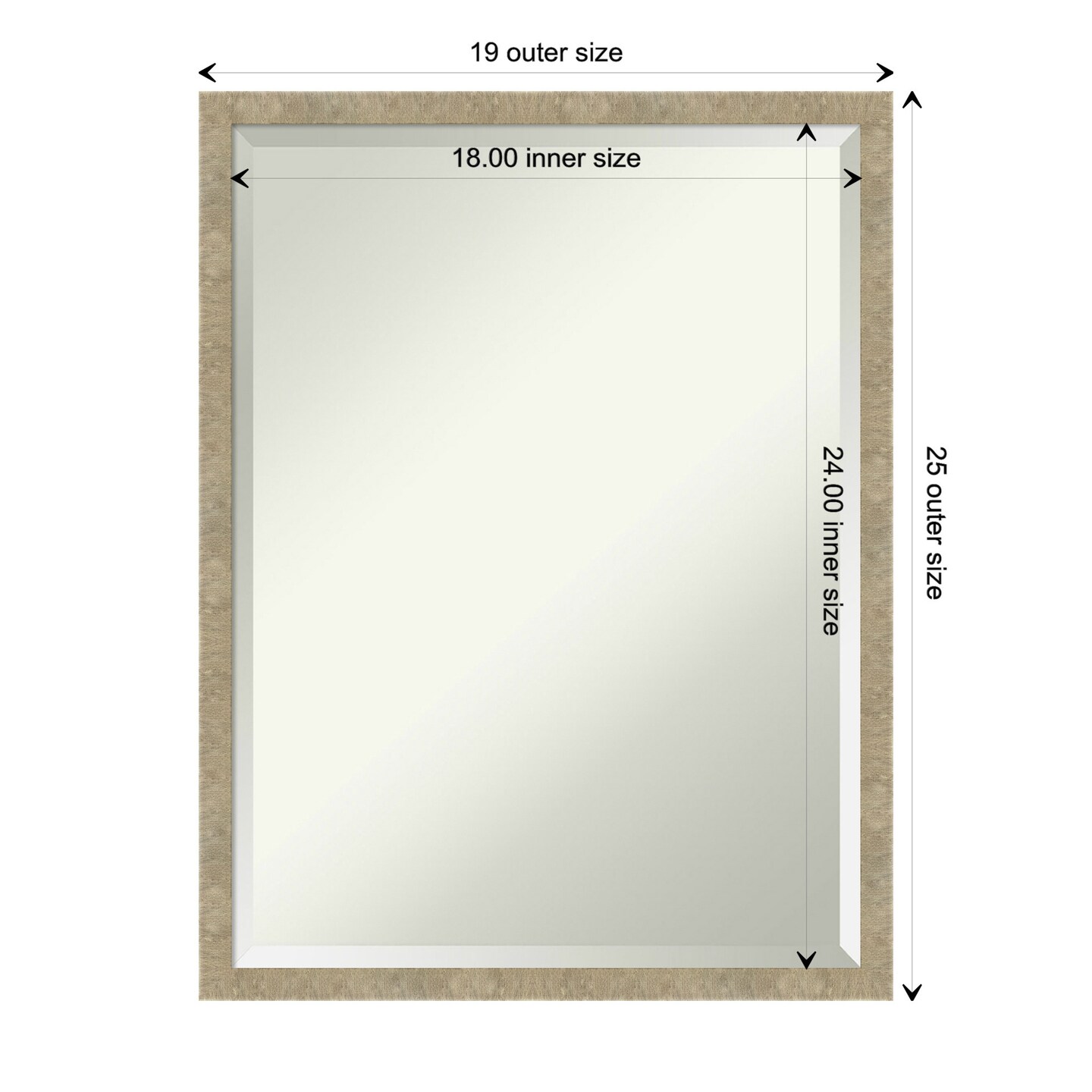 Beveled Bathroom Wall Mirror, Jet Frame | Michaels