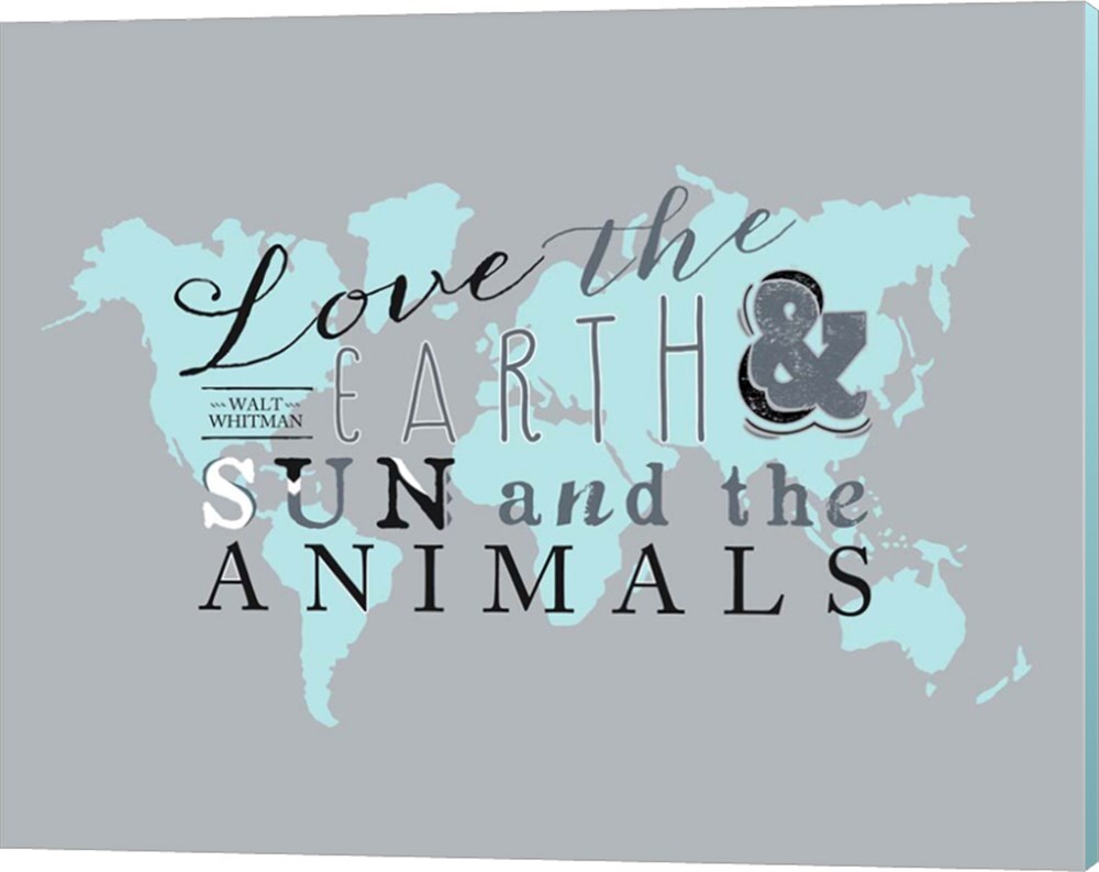 Walt Whitman Map by Longfellow Designs, Canvas Wall Art, 20W x 16H ...