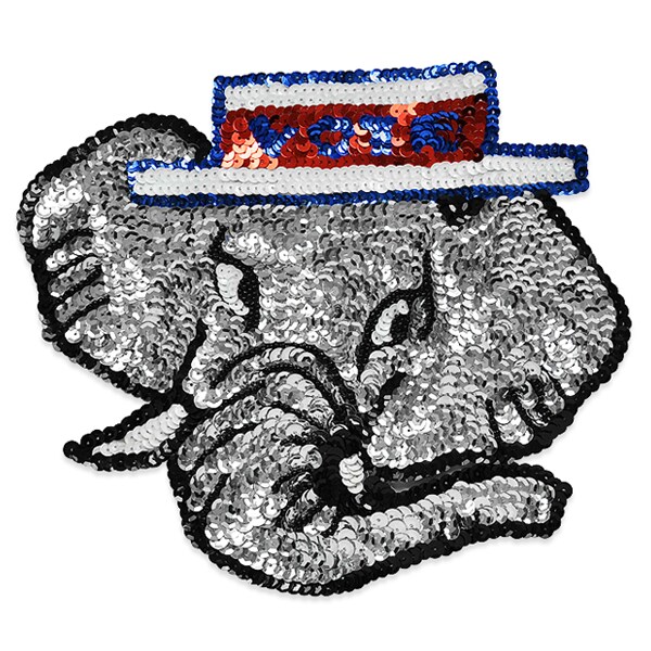 8" x 7" Republican GOP Elephant Sequin Applique/Patch | Iron-Ons ...