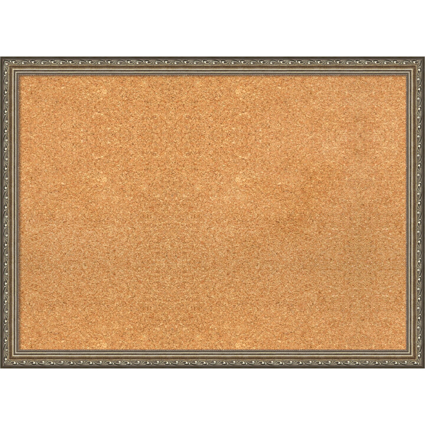 Cork Board, Parisian Silver Wood Frame - Bulletin Board, Organization ...