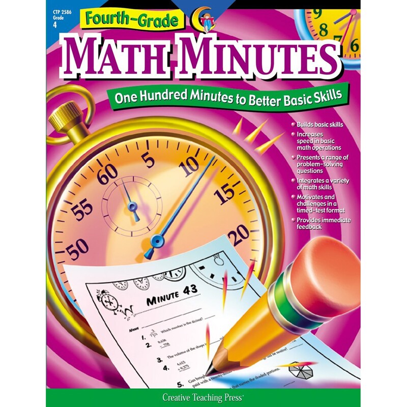 Fourth Grade Math Minutes Book Early Childhood Michaels