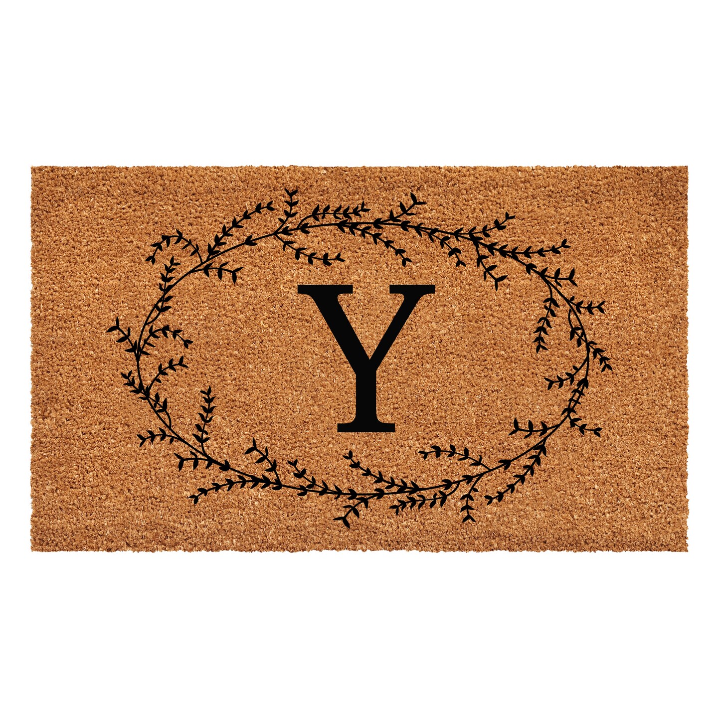 Rustic Leaf Vine Monogrammed Doormat | Michaels