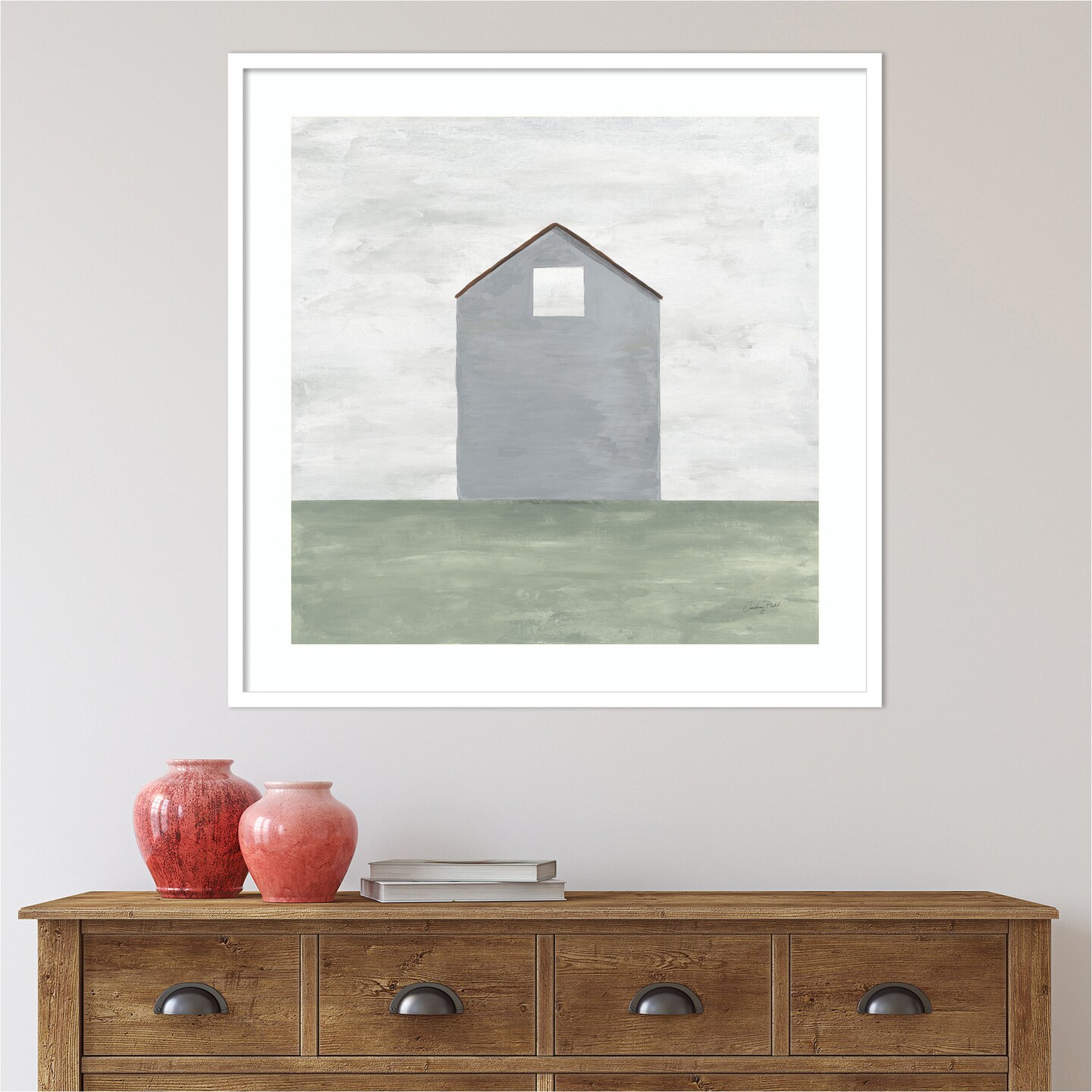 Rural Barn Simplicity III by Courtney Prahl Wood Framed Wall Art Print ...