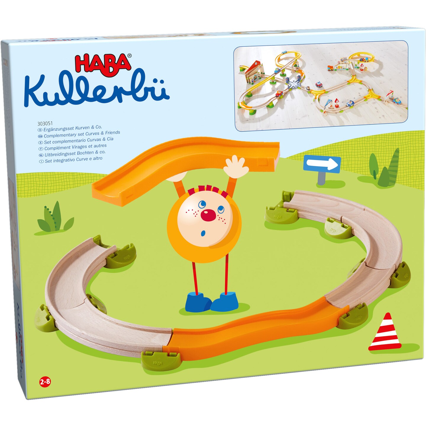 HABA Kullerbu Expansion Set - Curves & Friends - 14 Piece Add-on for ...