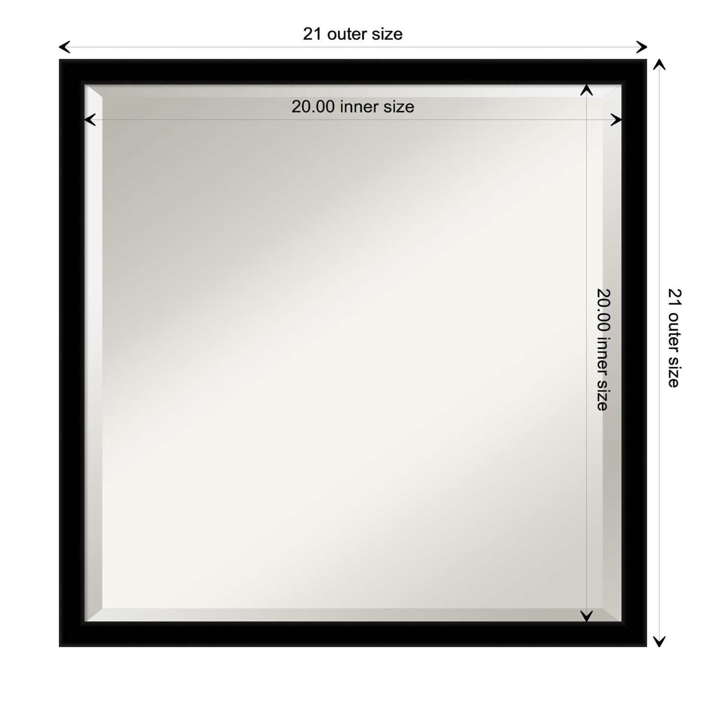 Beveled Bathroom Wall Mirror, Jet Frame | Michaels