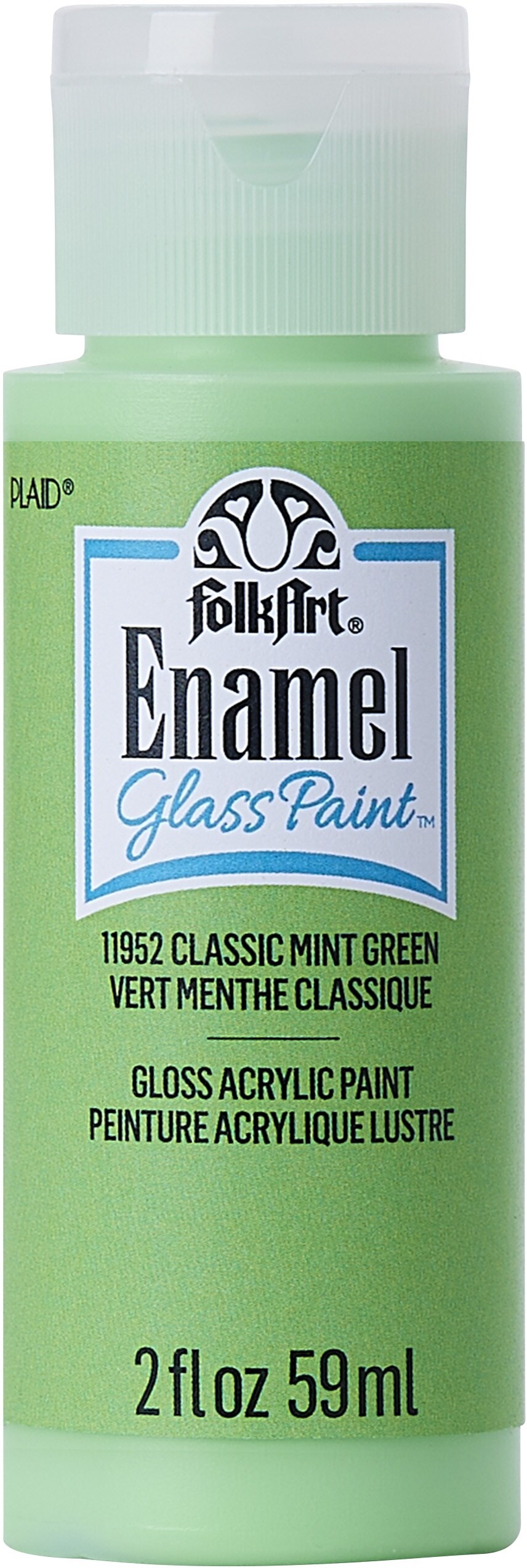 FolkArt Enamel Paint 2oz-Classic Mint Green | Accessories | Michaels