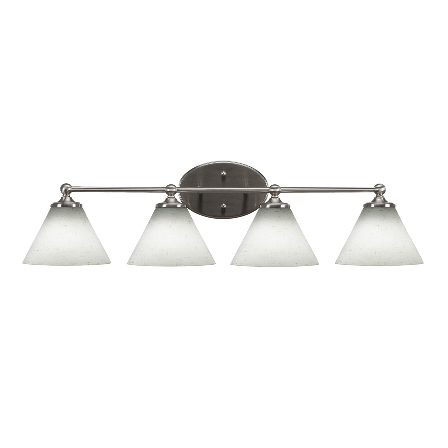 Capri 4 Light Bath Bar Shown In Brushed Nickel Finish With 7 Capri 4 Light Bath Bar Shown In Brushed Nickel Finish With 7