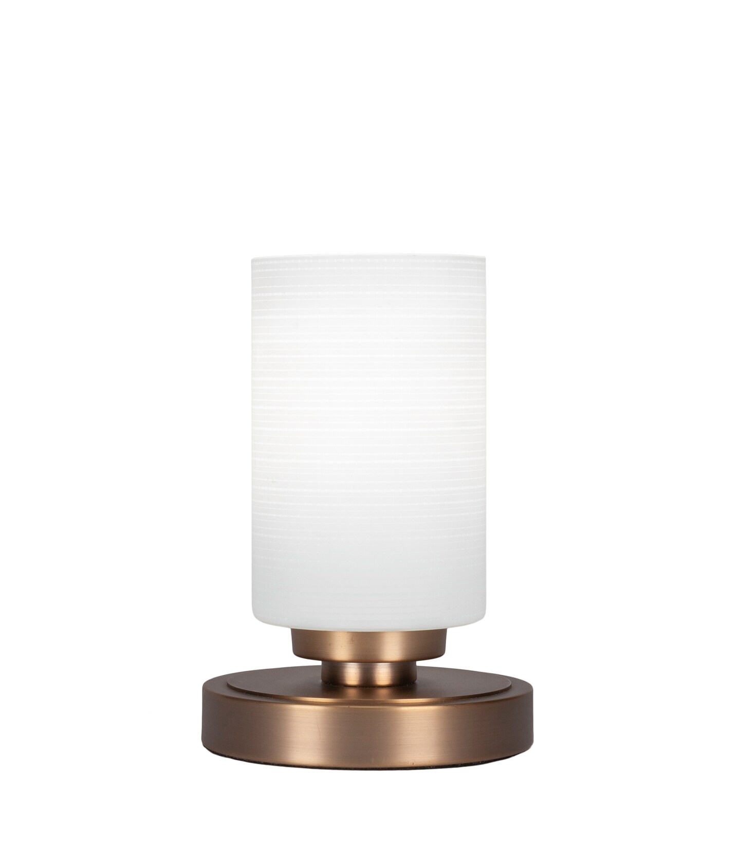 Luna Accent Table Lamp Shown In New Age Brass Finish With 4" White ...