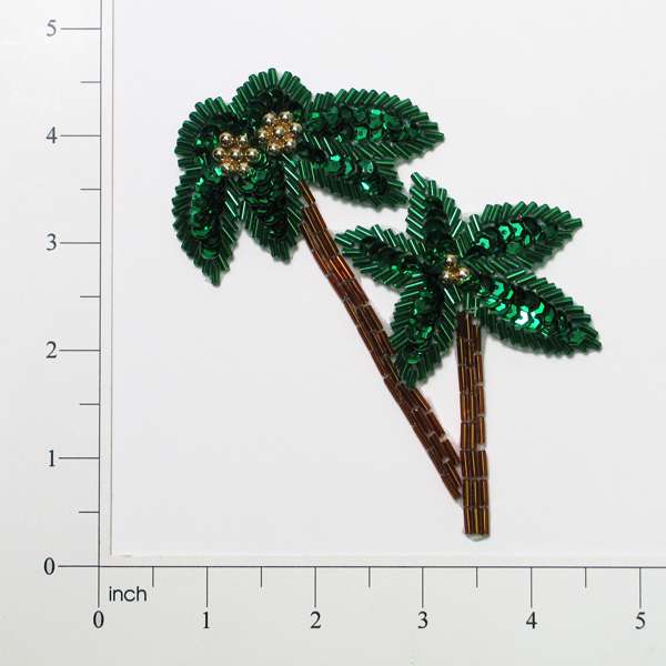 Palm Trees Beaded Sequin Applique/Patch | Michaels