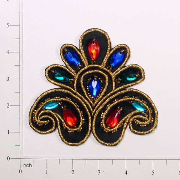 4 3/4" x 4 1/2" Medallion Gem Applique/Patch | Michaels