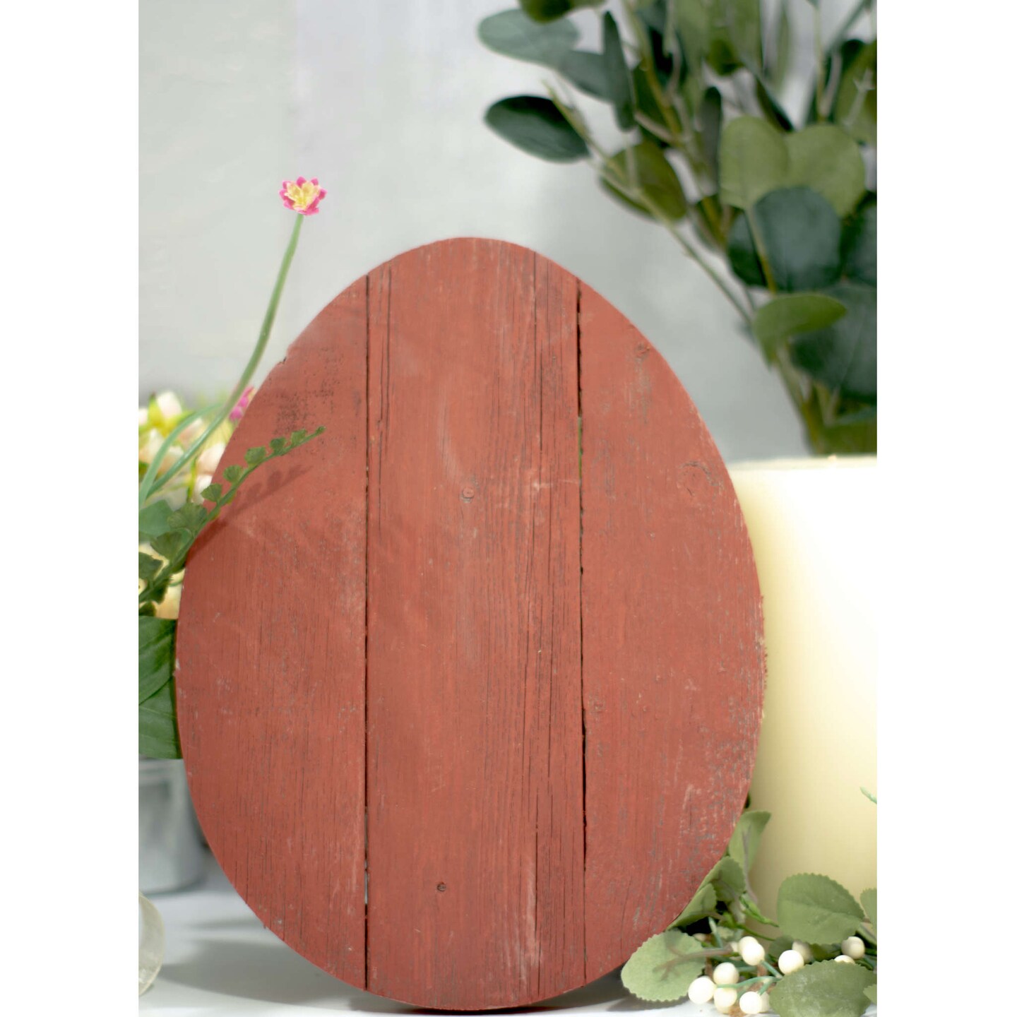 Rustic Farmhouse Reclaimed Wooden Egg Decor | Michaels