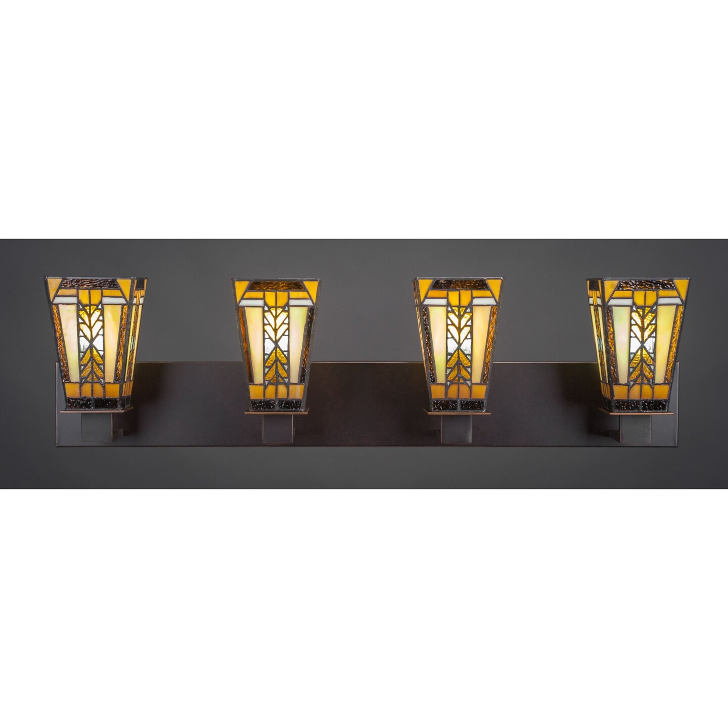 Apollo 4 Light Bath Bar Shown In Dark Granite Finish With 5 Apollo 4 Light Bath Bar Shown In Dark Granite Finish With 5