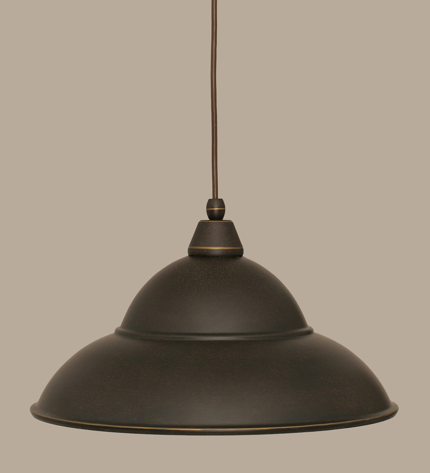 Cord Mini Pendant Shown In Dark Granite Finish With 16 Dark Granite ...