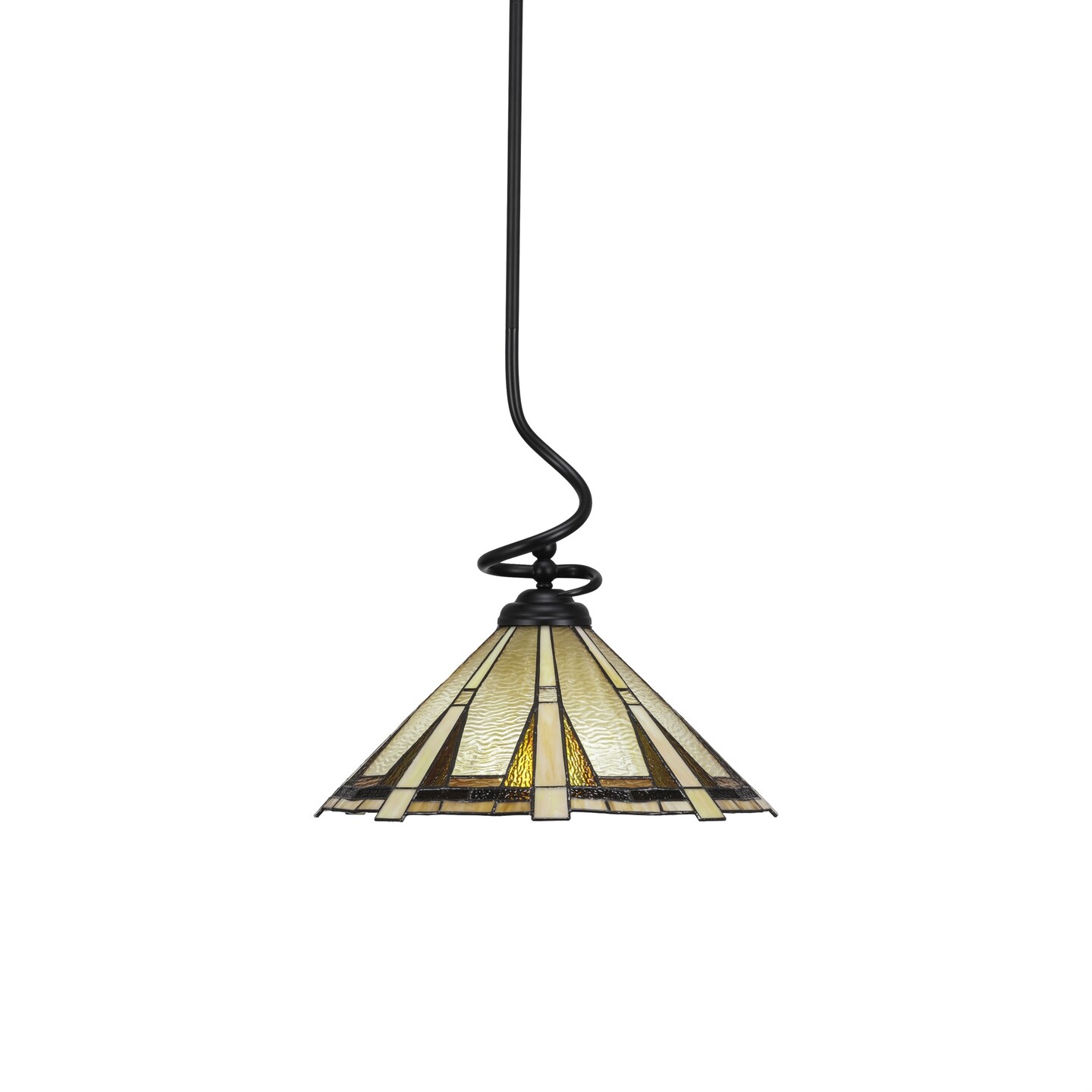 Capri Stem Pendant With Hang Straight Swivel Shown In Matte Black ...