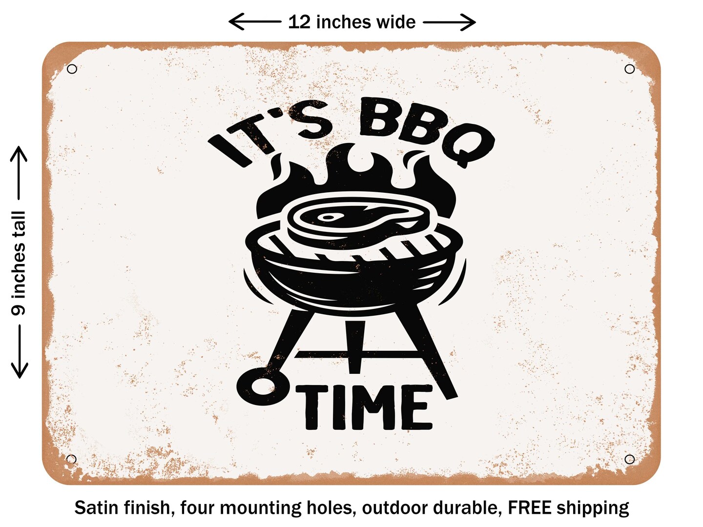 DECORATIVE METAL SIGN - Its BBQ Time - Vintage Rusty Look | Michaels DECORATIVE METAL SIGN - Its BBQ Time - Vintage Rusty Look | Michaels