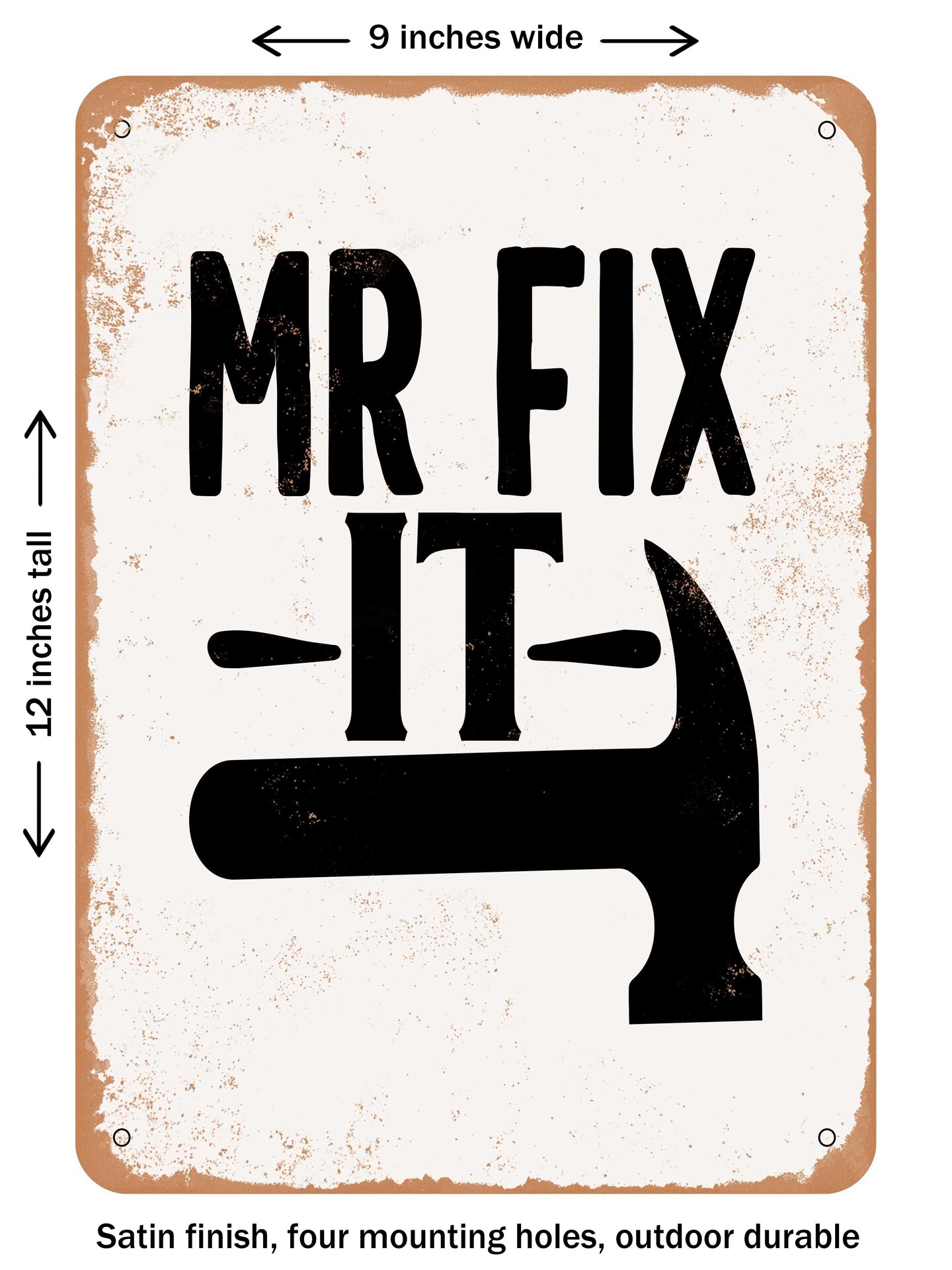 DECORATIVE METAL SIGN - Mr. Fix It - Vintage Rusty Look | Michaels