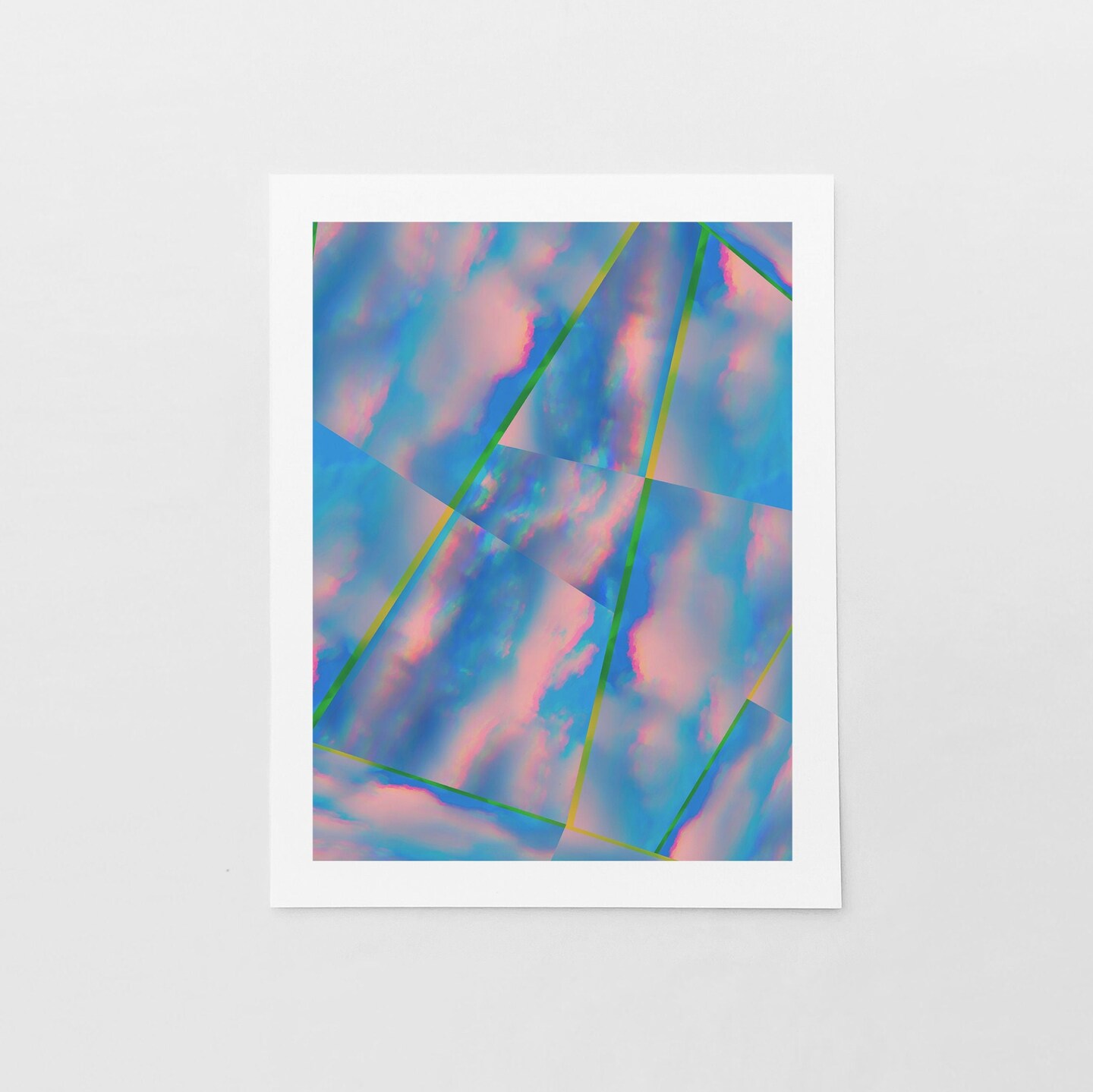 Cloud Facet Art Print Modern Abstract Art Print Photo Art Fine Art 
