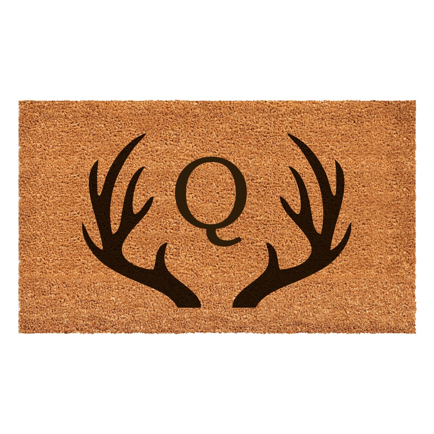 Antler Monogram Doormat, Size: 24" x 36", Model: Q | Michaels