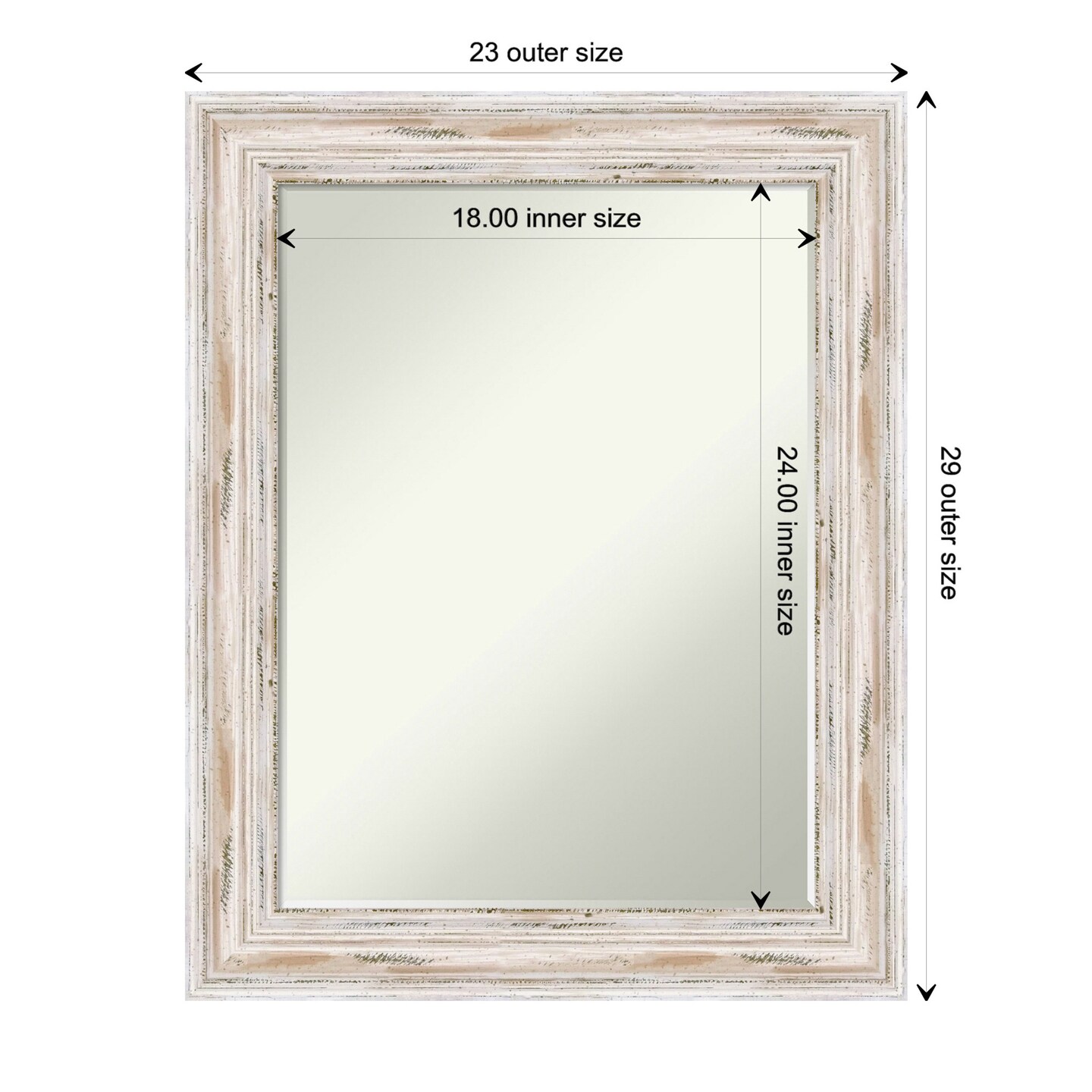 Petite Bevel Wood Wall Mirror, Alexandria Frame | Michaels