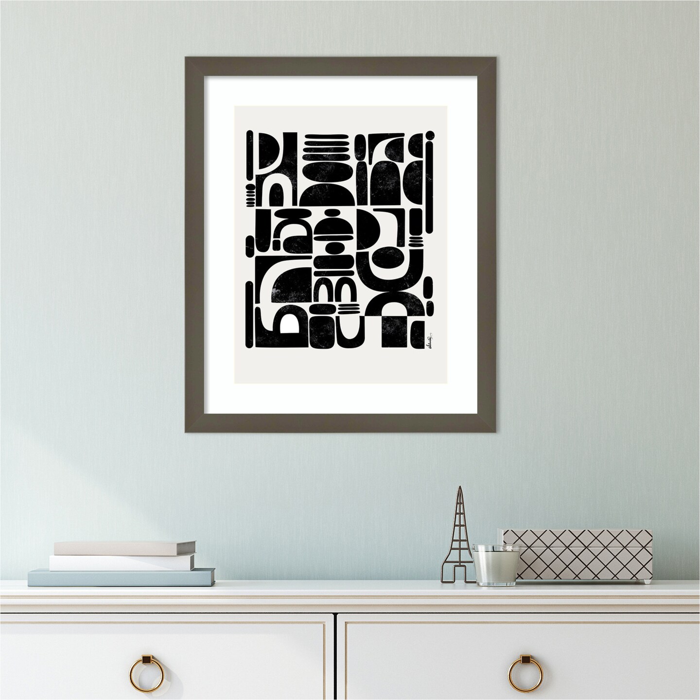 Fragmented by Ishita Banerjee Wood Framed Wall Art Print | Framed Art ...