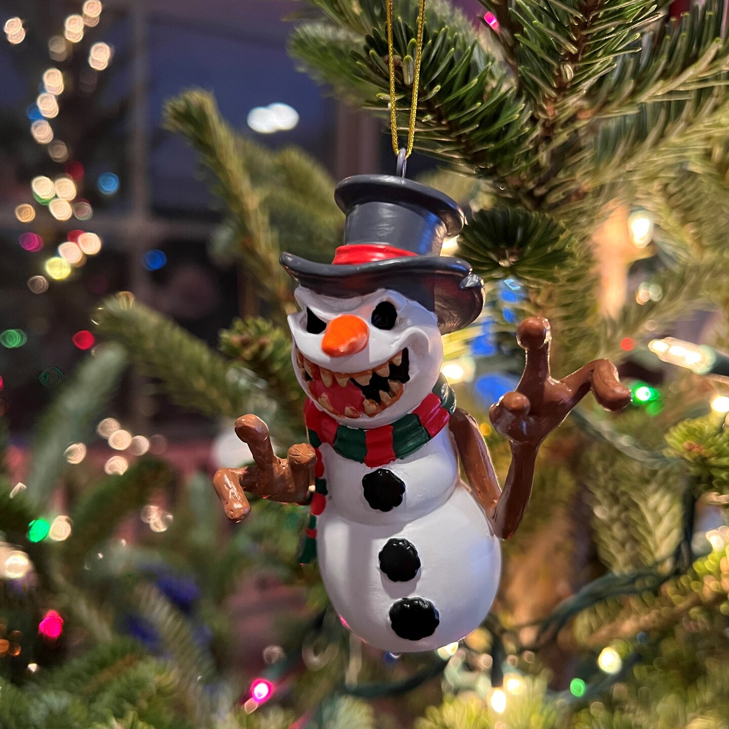 Evil Snowman Halloween Horror Christmas Ornaments | Michaels