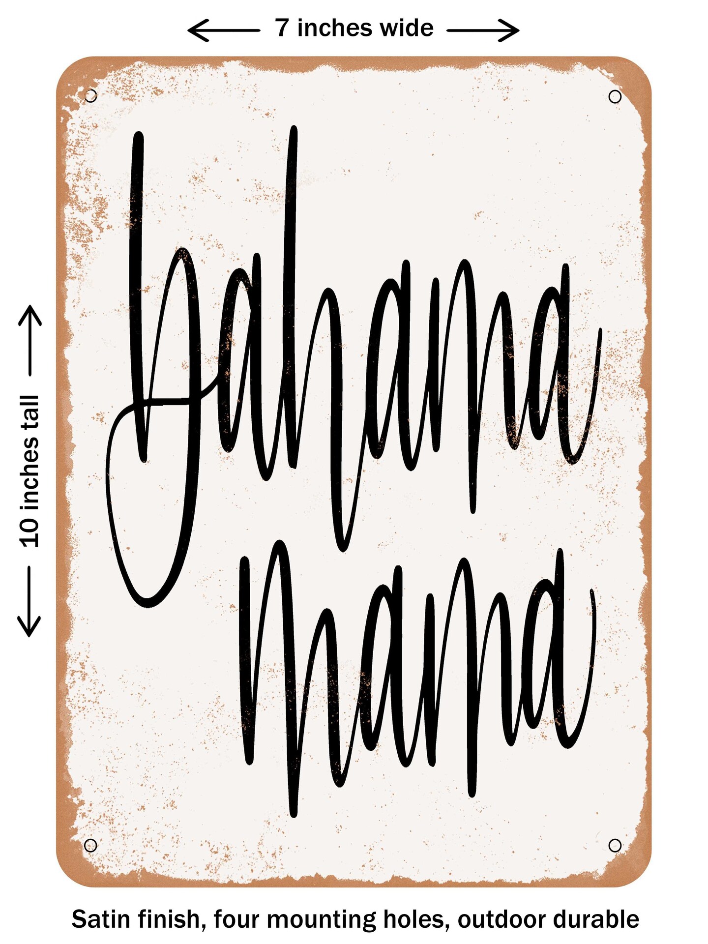 Decorative Metal Sign Bahama Mama Vintage Rusty Look Michaels