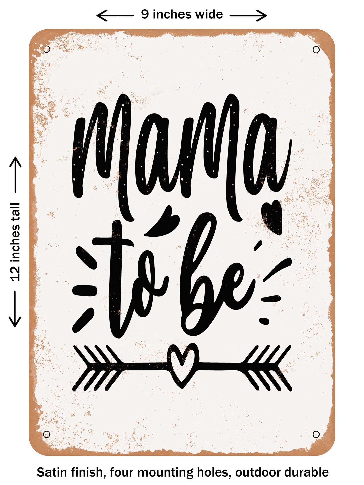 DECORATIVE METAL SIGN - Mama to Be - Vintage Rusty Look | Signs | Michaels