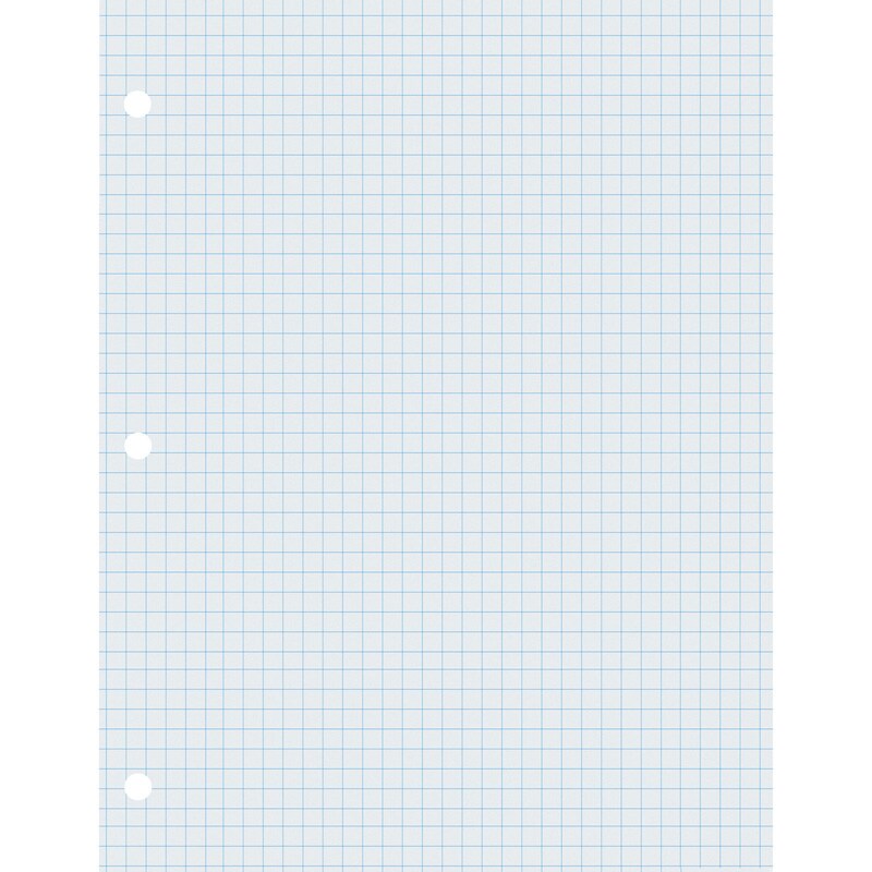 Graphing Paper, White, 2-sided, 1/4" Quadrille Ruled 8-1/2" x 11", 500 ...