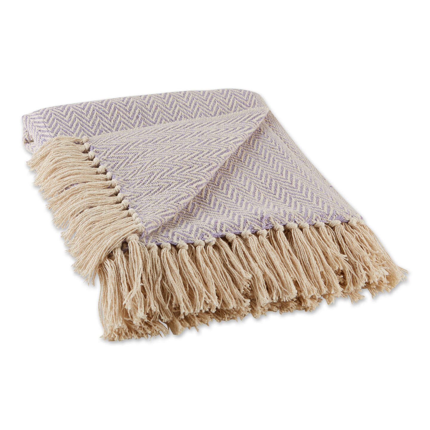 Dusty Lilac Handloom Chevron Throw | Michaels