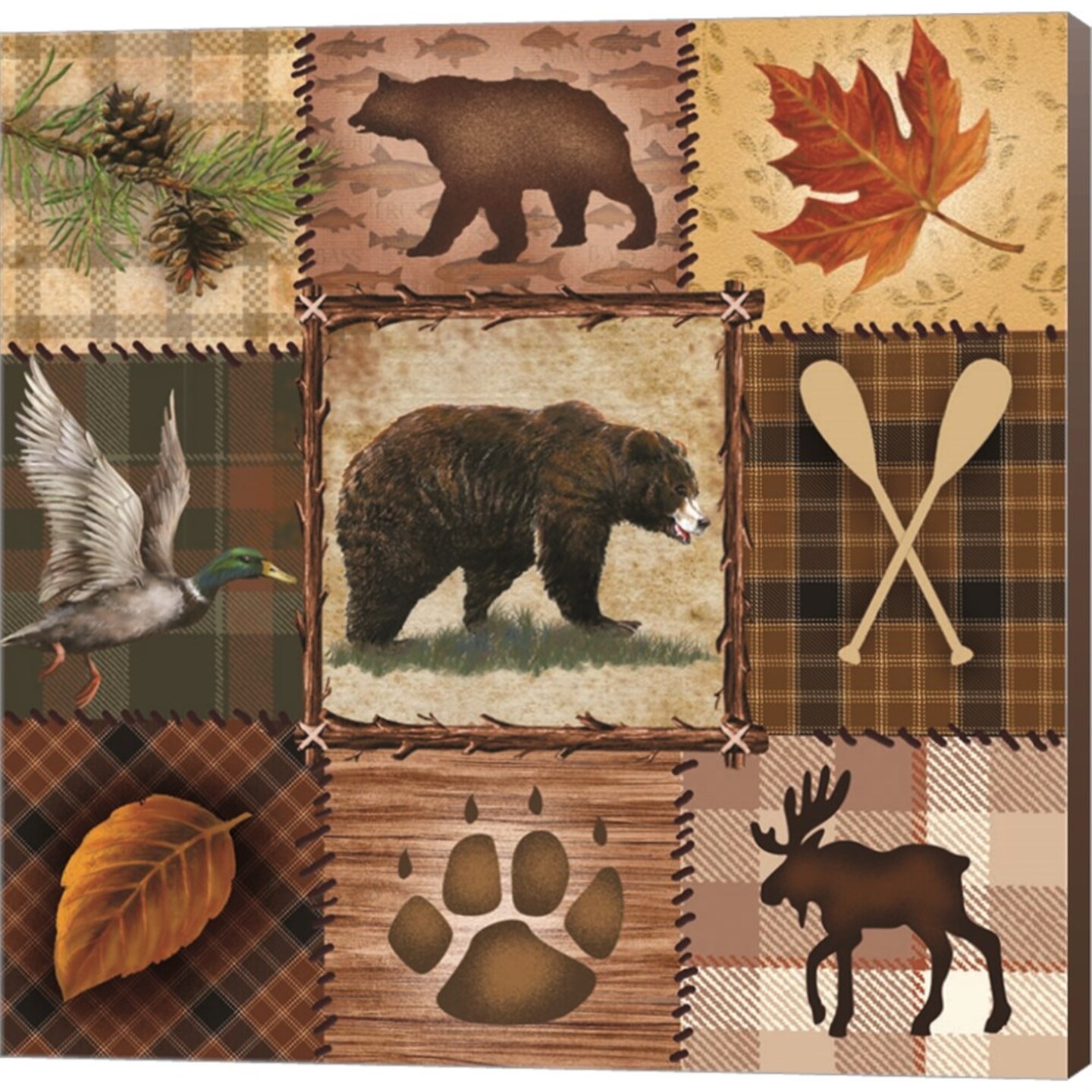 Wildlife Icons by Ed Wargo, Canvas Wall Art, 12W x 12H | Michaels