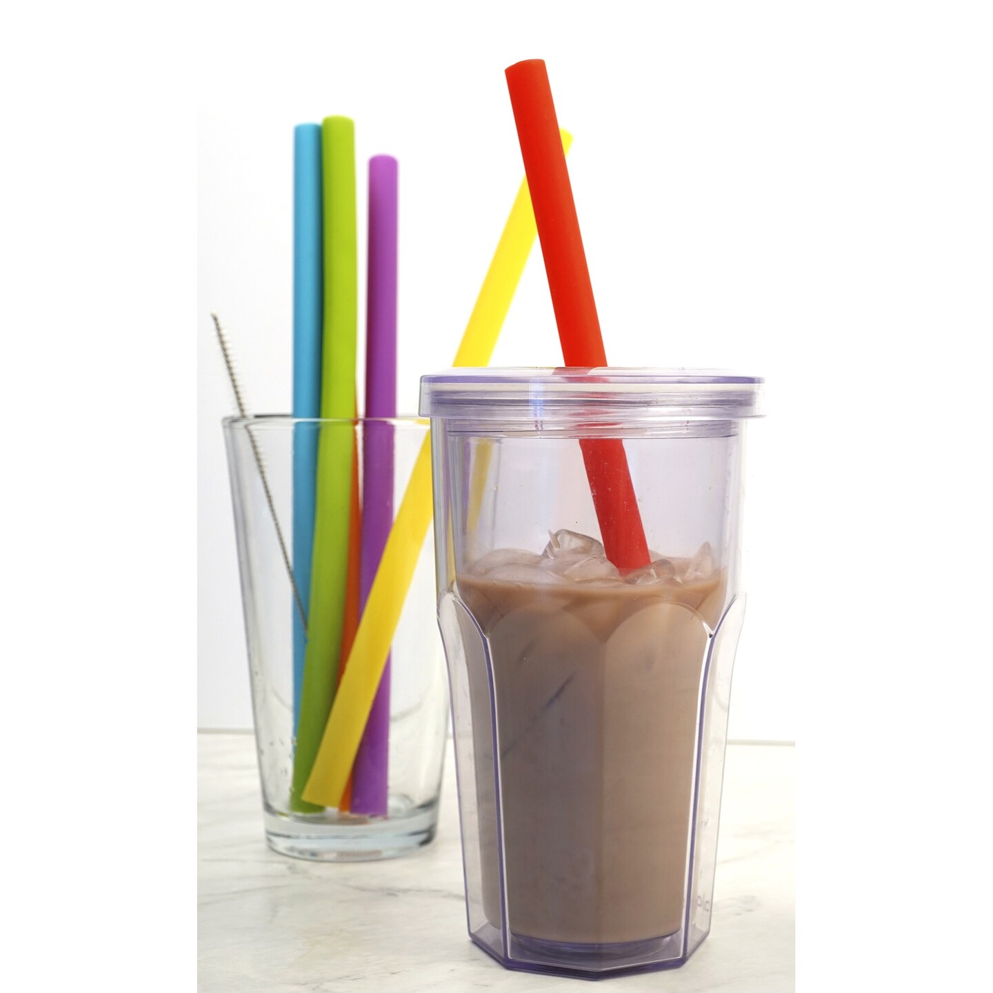 RSVP 10in Silicone Smoothie Straw Set Of 6 | Michaels