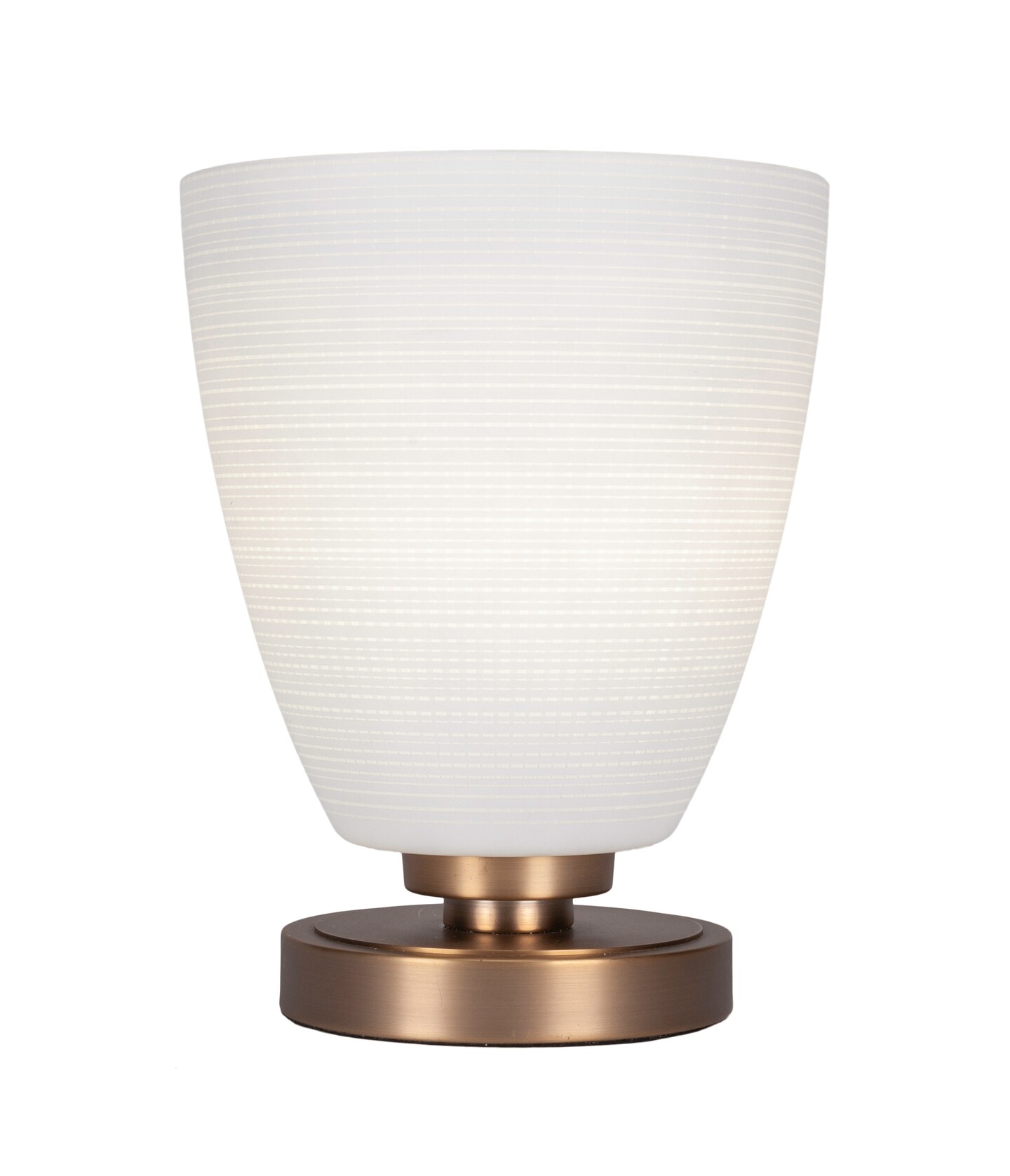 Luna Accent Table Lamp Shown In New Age Brass Finish With 8" White ...