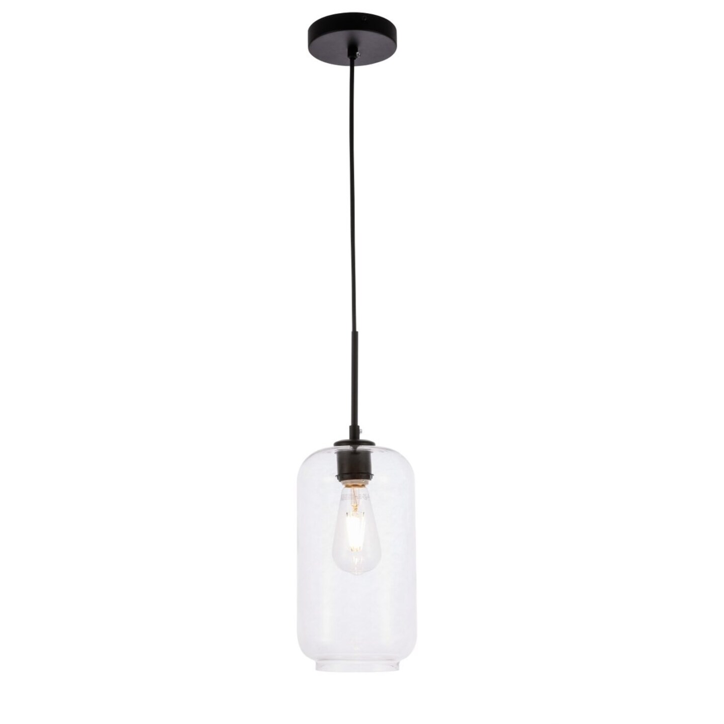 Collier 1 light Black and Clear glass pendant | Pendant Lights | Michaels