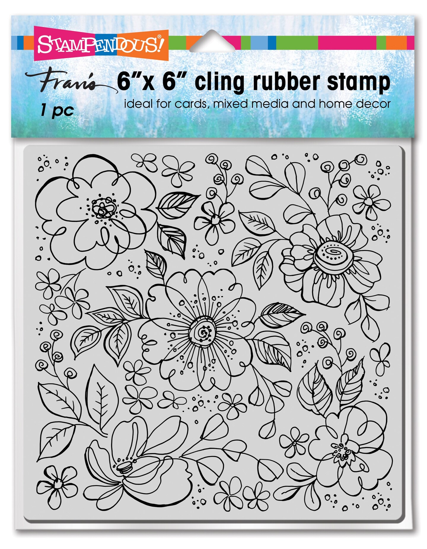Stampendous Cling Stamps-Pop Flowers | Stencils & Forms | Michaels