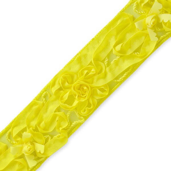 5 yards of Ribbon Rosette W/ Daisy flower Trim | Michaels
