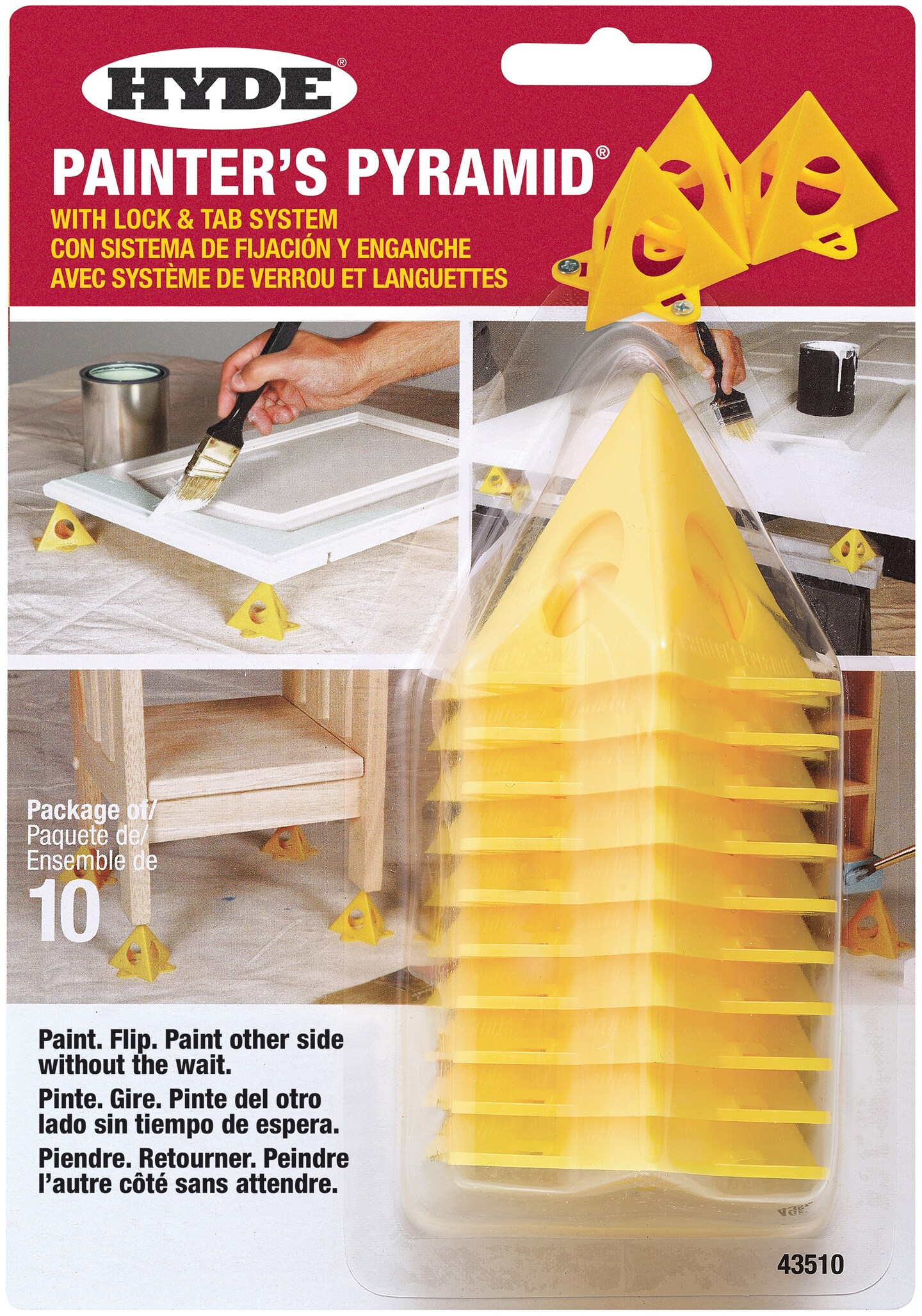 Painter's Pyramid Stands 10/Pkg-Yellow | Knives | Michaels