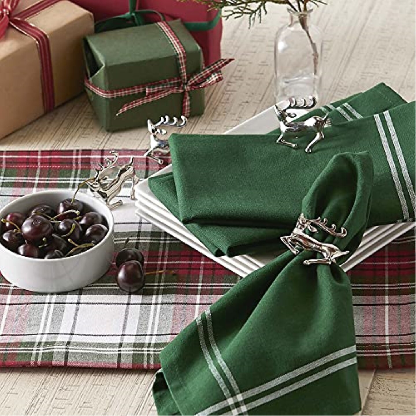 DII Balsam Border Stripe Napkin (Set of 6) | Michaels