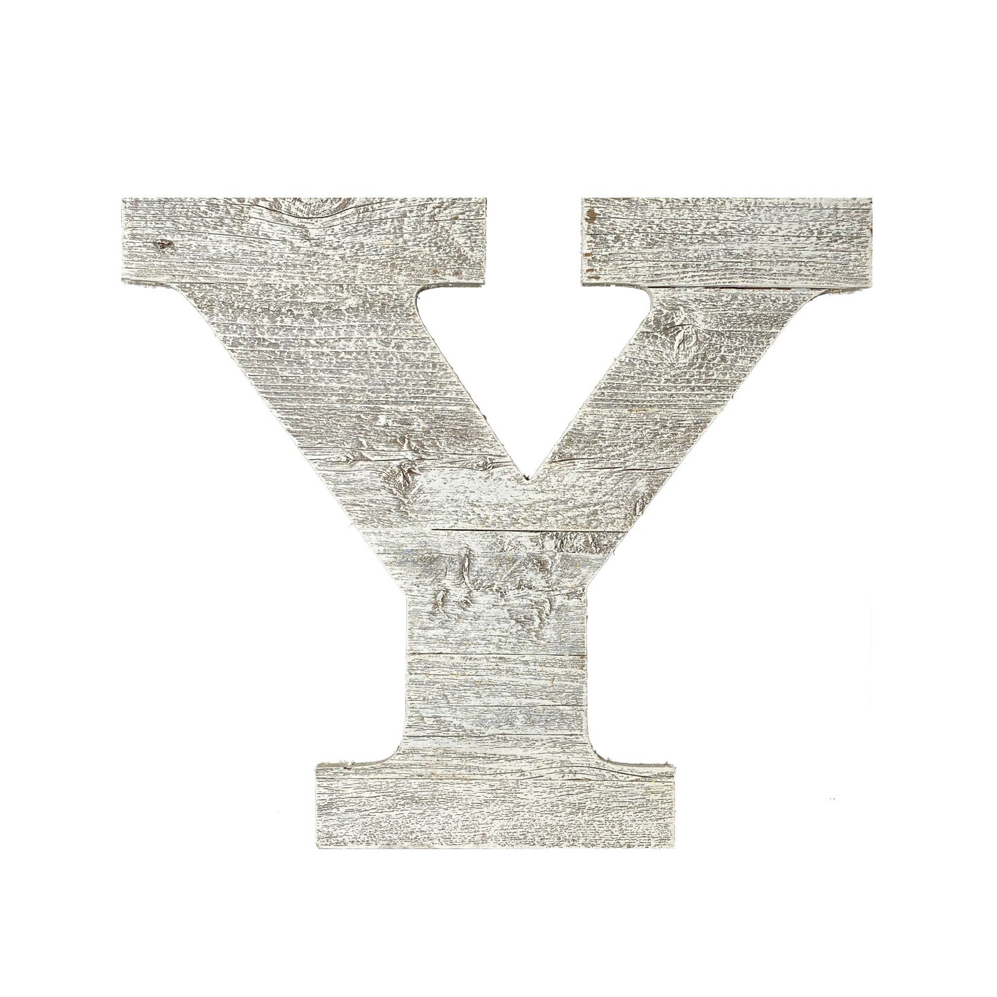 Rustic Farmhouse Large 16" White Decorative Monogram Wood Letter | Michaels