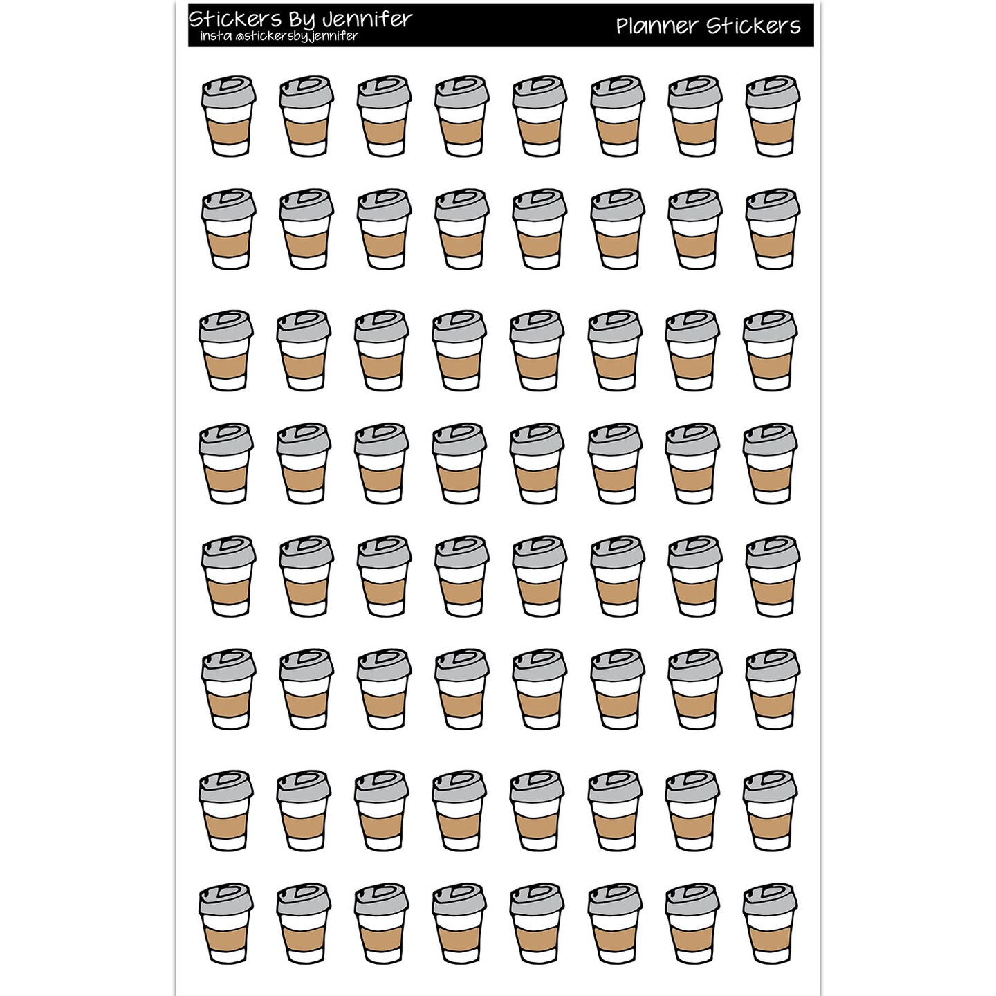 Coffee Cup Planner Stickers Scrapbooking Kids DIY Arts Crafting | Michaels